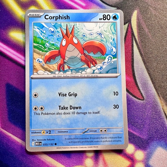 Pokemon | Toys | Corphish 3332 Common Pokmon Mega Evolutions | Poshmark